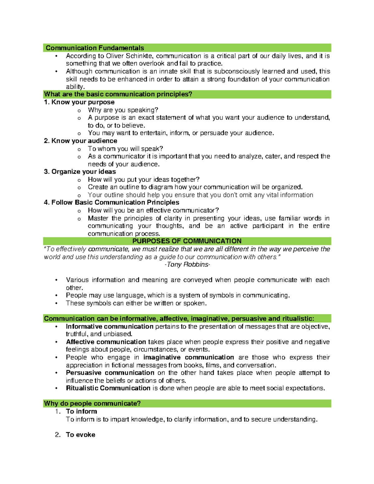 Communication Fundamentals - Although communication is an innate skill ...