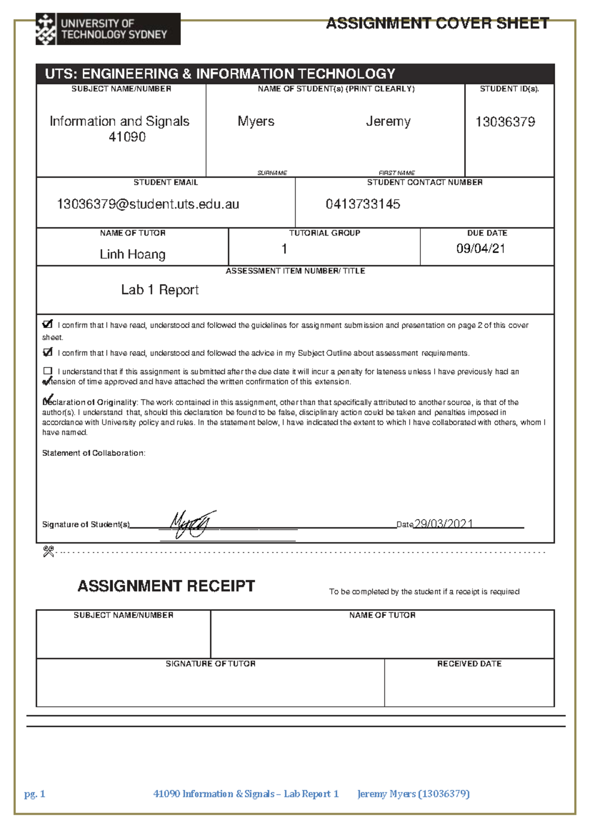 Lab Report 1 - DSO Measurements ...