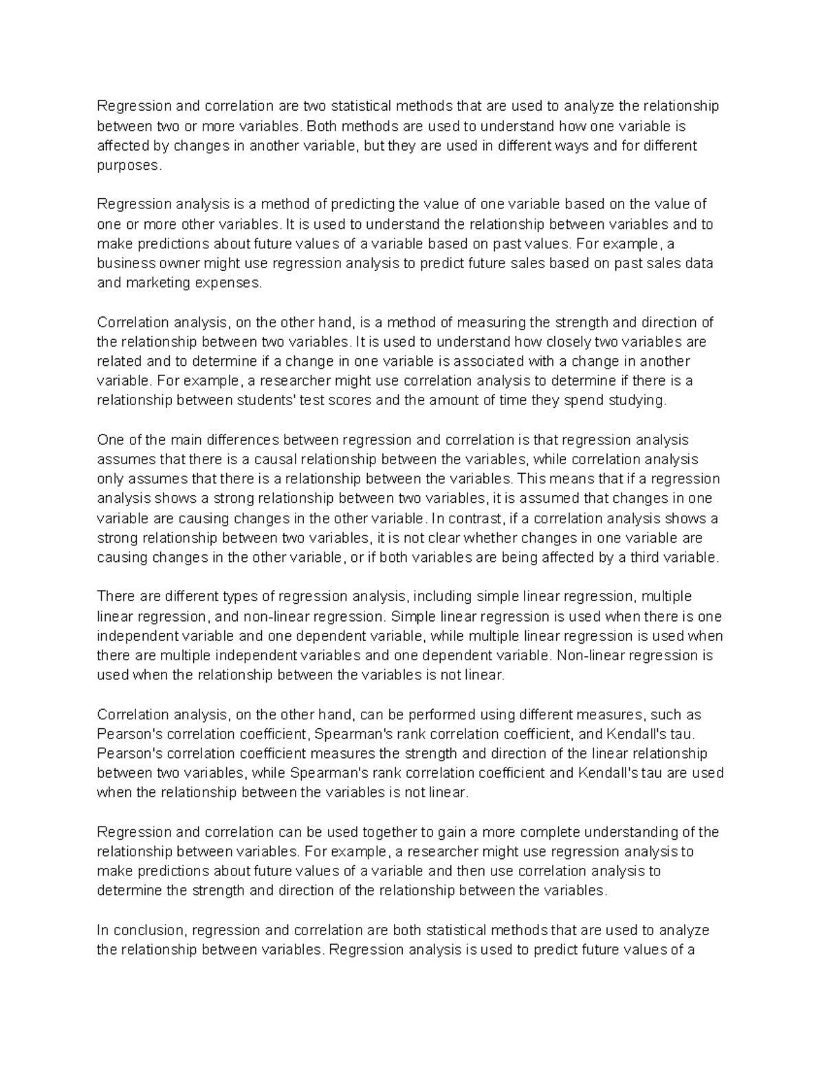 Probability and Statistics 2 - Regression and correlation are two ...