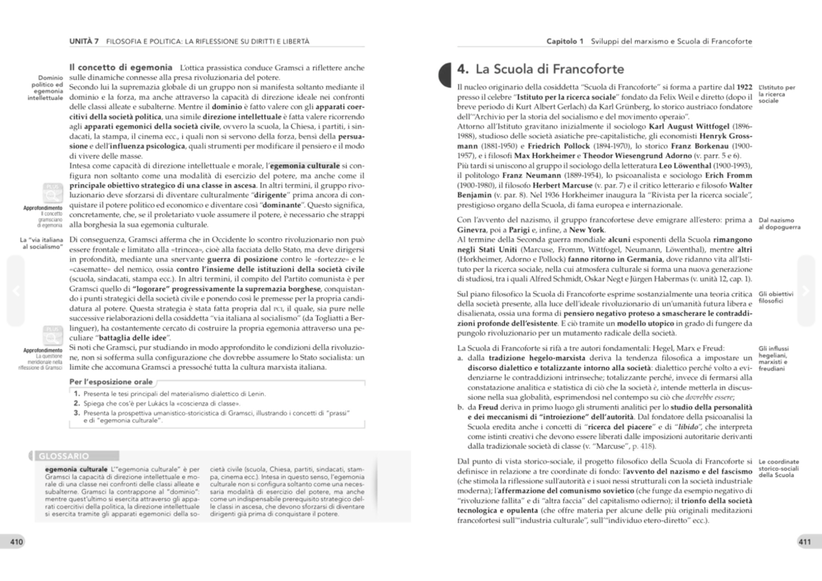 Scuola francoforte abbagnano - Filosofia - Studocu