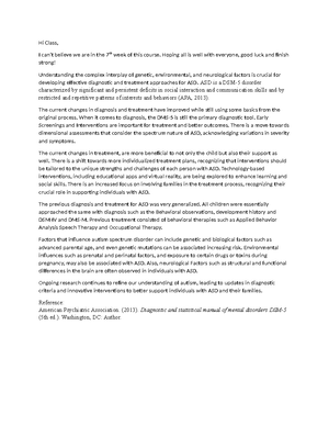 Psy 491 module two milestone - Alexandria Bryan January 23, 2024 PSY ...