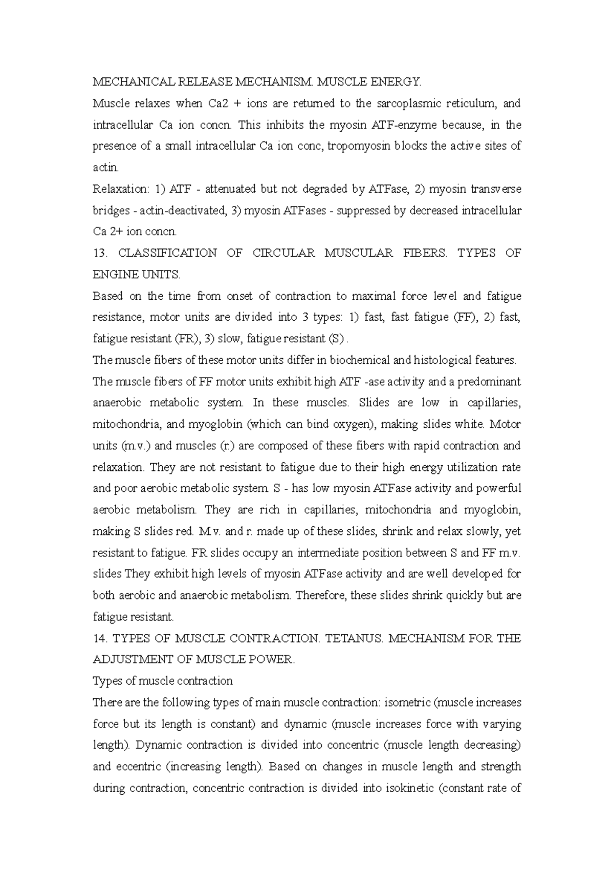 Mechanical Release Mechanism. Muscle Energy - MECHANICAL RELEASE ...