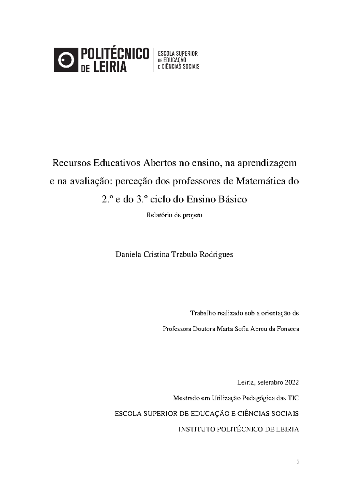 REA Matemática - REA matemática - i Recursos Educativos Abertos no ensino, na aprendizagem e na ...