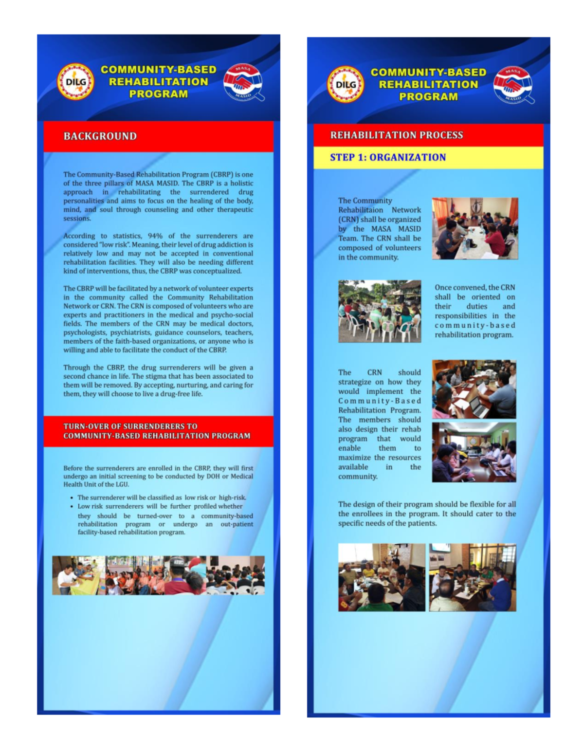 CBRP steps - n/a - MASA DILG REHABILITATION DILG REHABILITATION PROGRAM ...