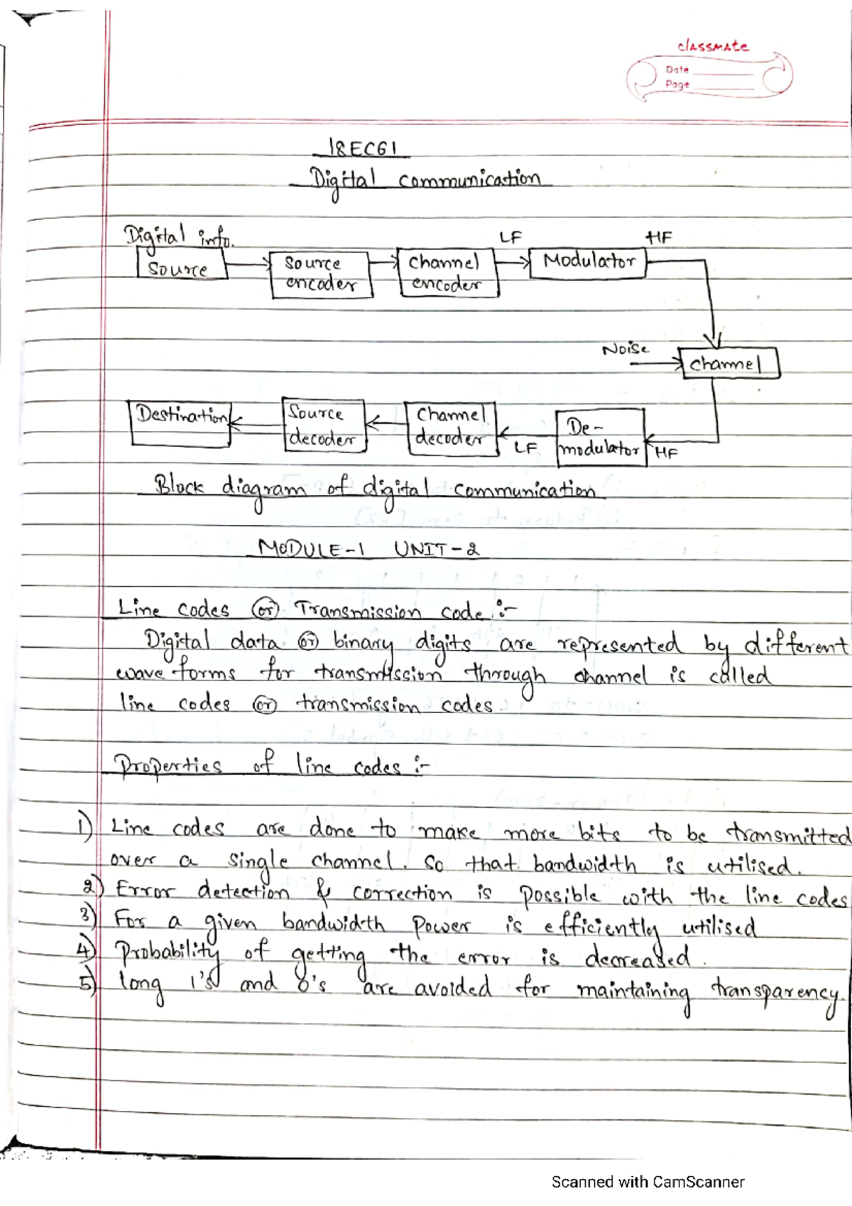 DC mod 1 - module 1 - Digital Communication - Studocu