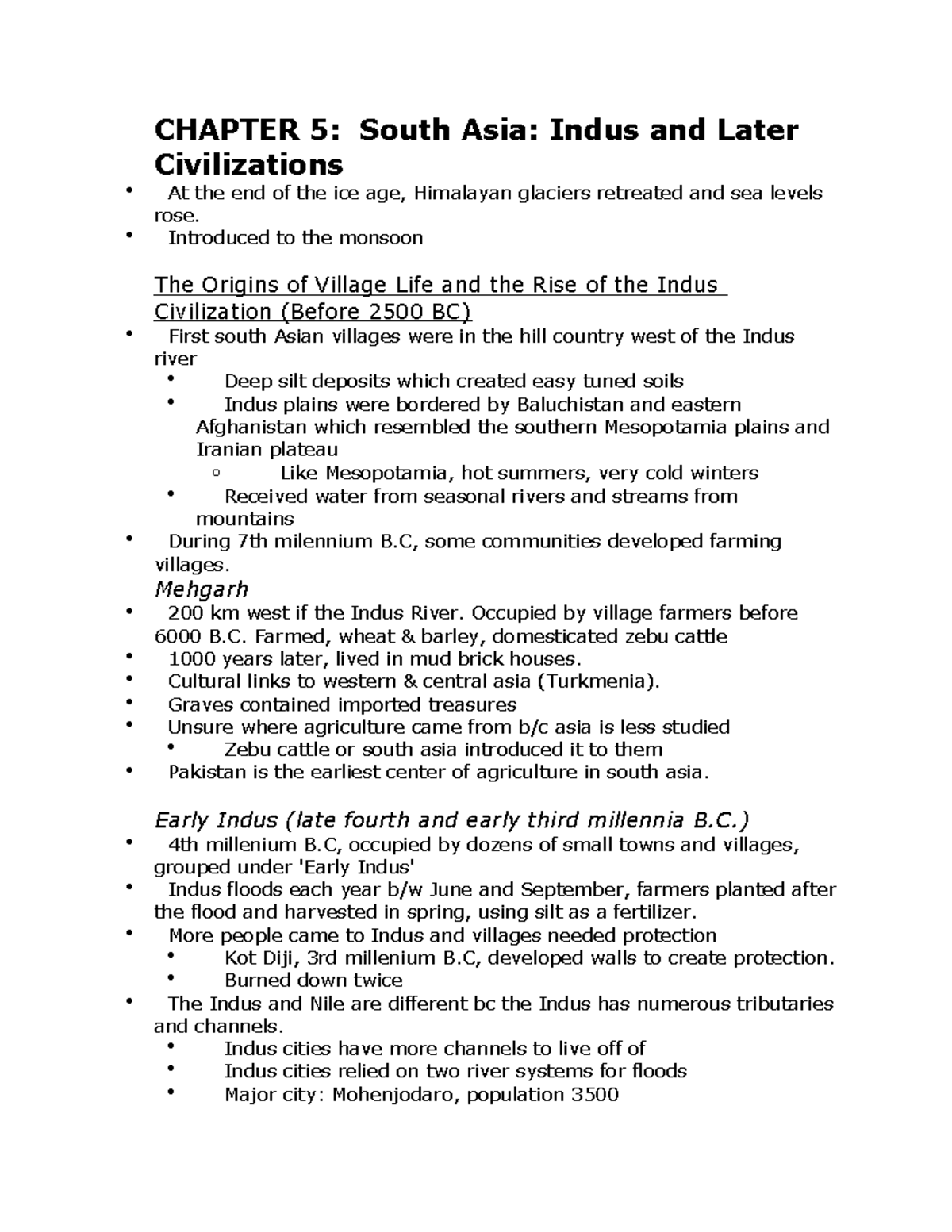 Hist chp 5 - Chapter 5 mandatory book reading notes - CHAPTER 5: South ...