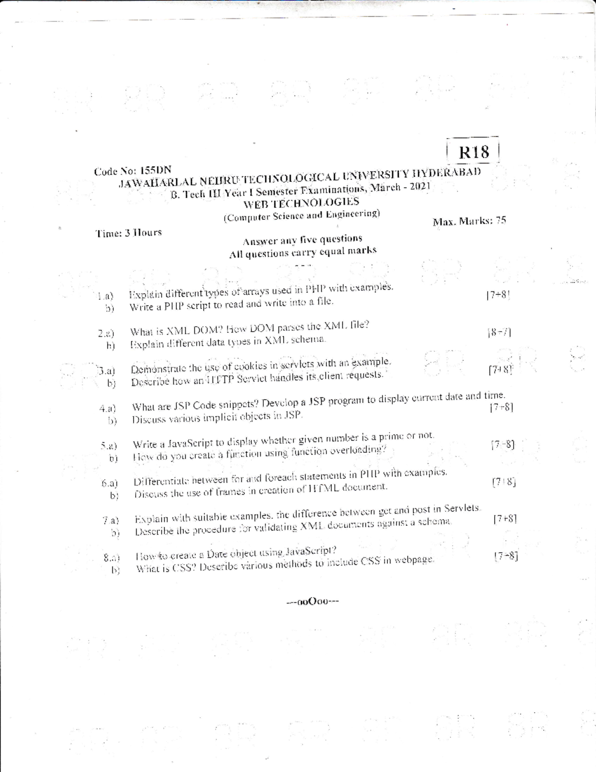 Web Technologies R18 - t'u'"-TirPo-["o"NEr{Ru,rECHNoro-c'IC+LYNr]:ER ...