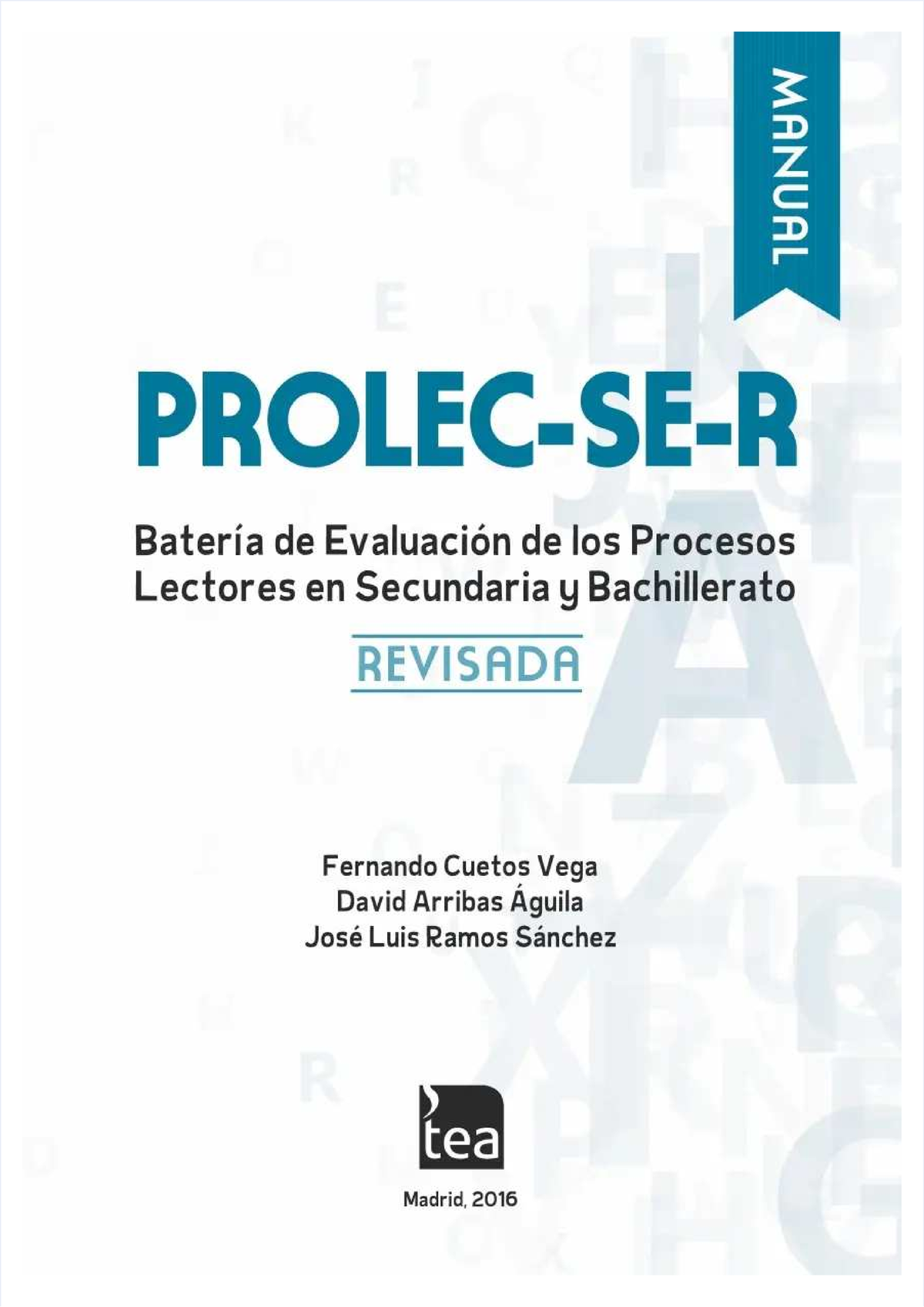 Manual Prolec Se R - Técnicas de Exploración Psicopedagógicas - Studocu