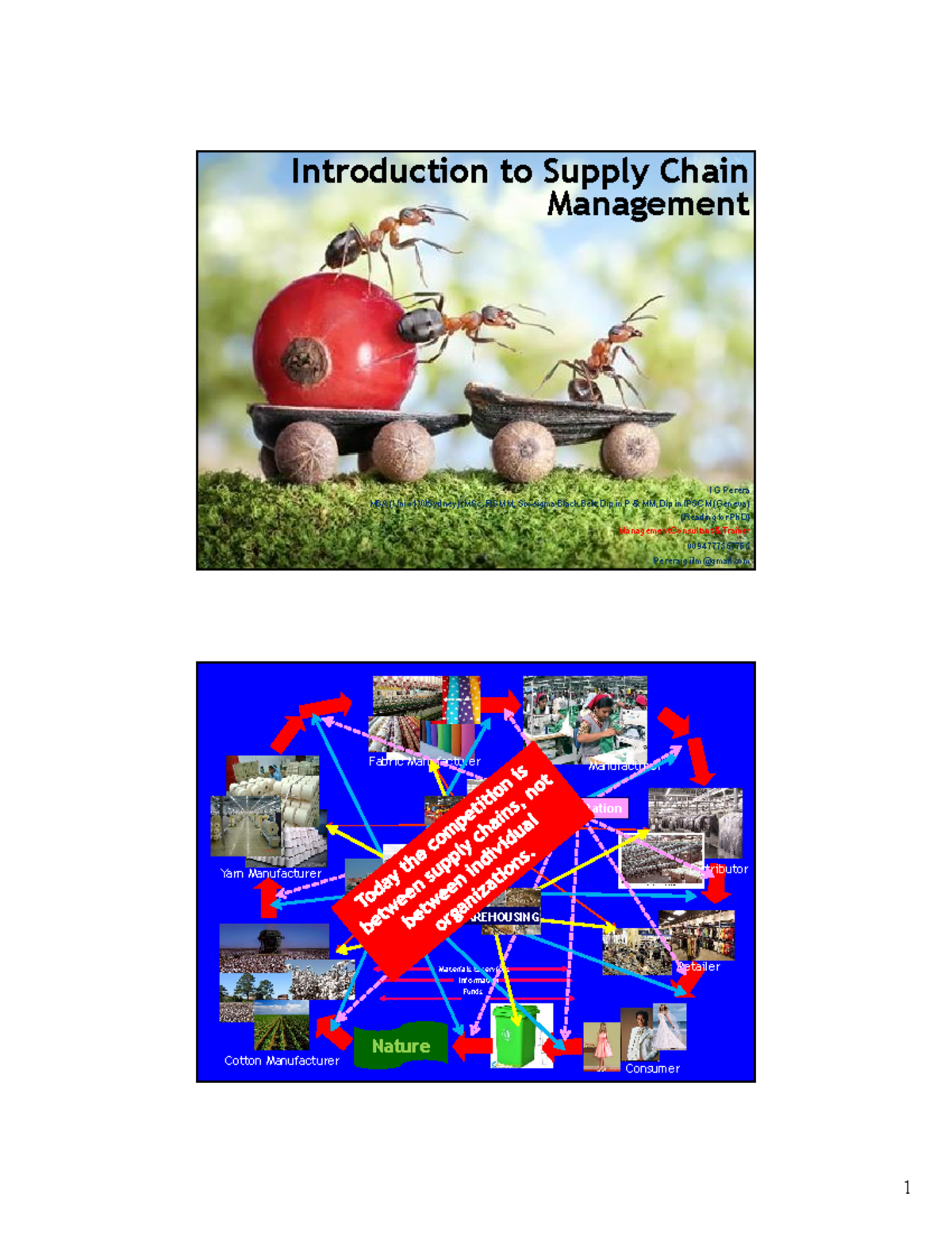 01-Intro to Intl logistics - MBA (Uni of W), MSc, FISMM, Six-sigma ...