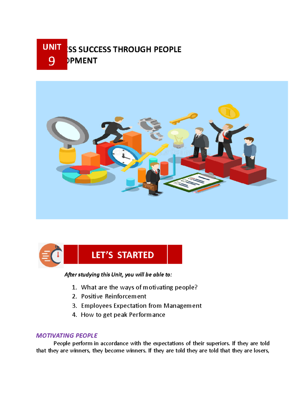 Entrep UNIT 9 Business Success Through People Development - After ...