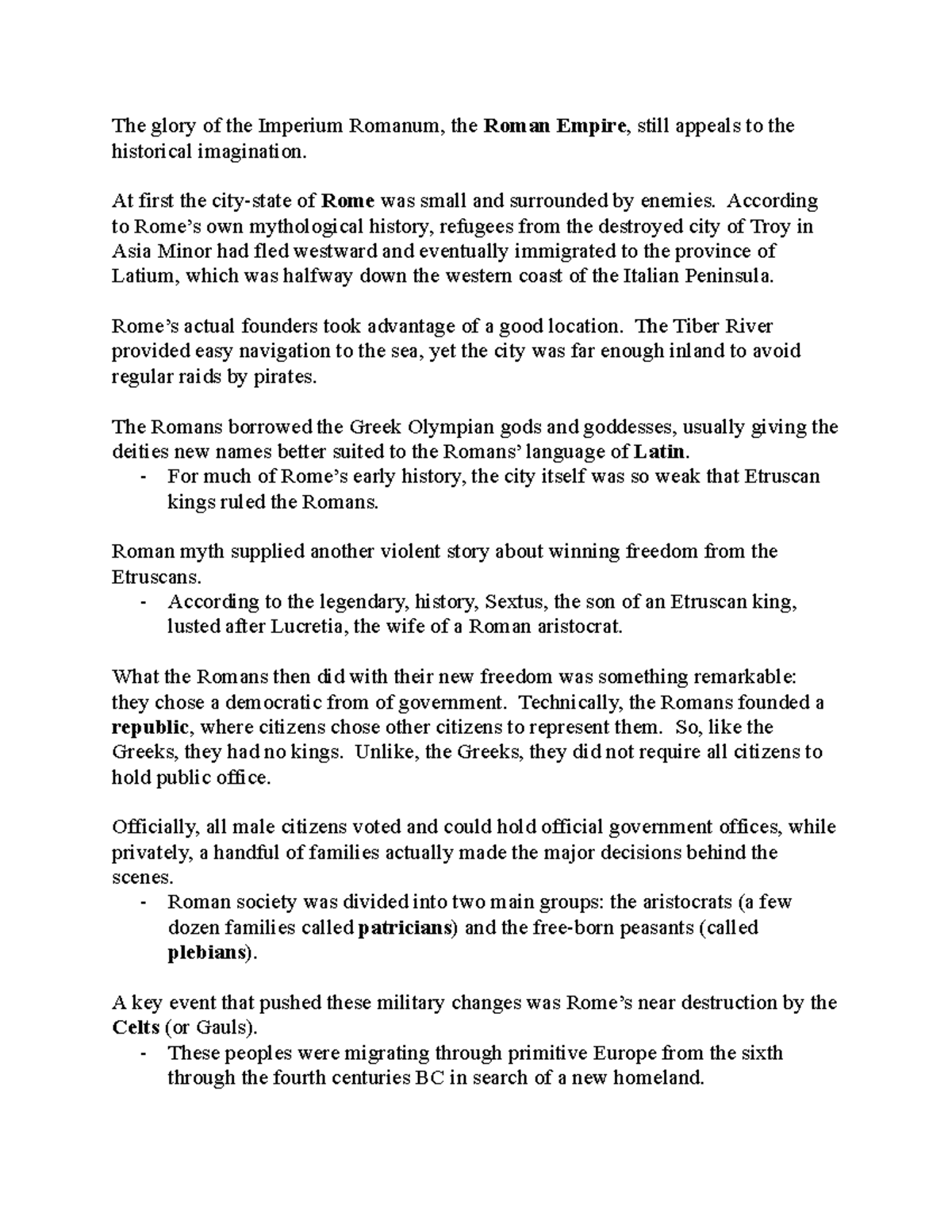 Chapter 5 Imperium Romanum - The glory of the Imperium Romanum, the ...