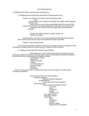 Fundamentals exam 3 reivew - Fundamentals exam 3 review Chapters: 22,23 ...