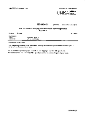 [Solved] The South African Council for Social Service Professions ...