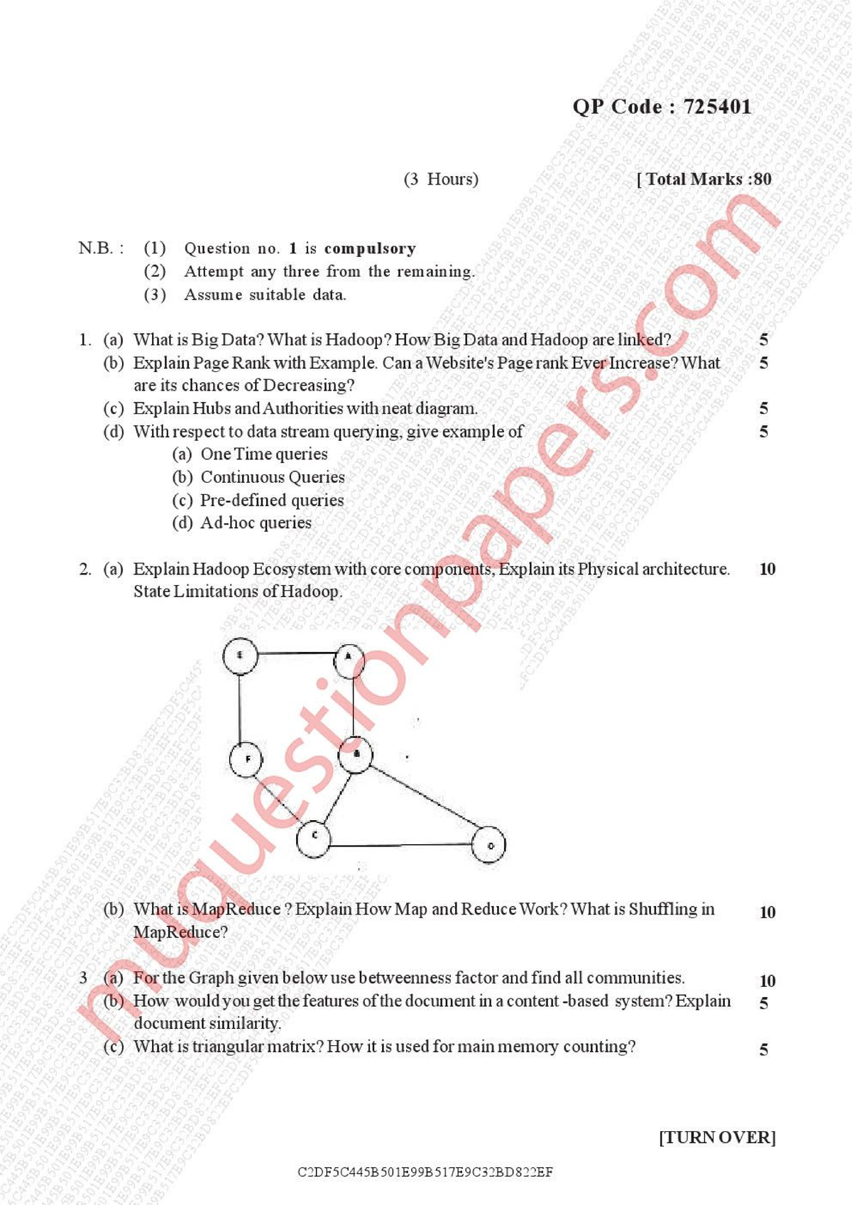 BE-Comps SEM8 BDA MAY17 - Big Data Analytics - Studocu