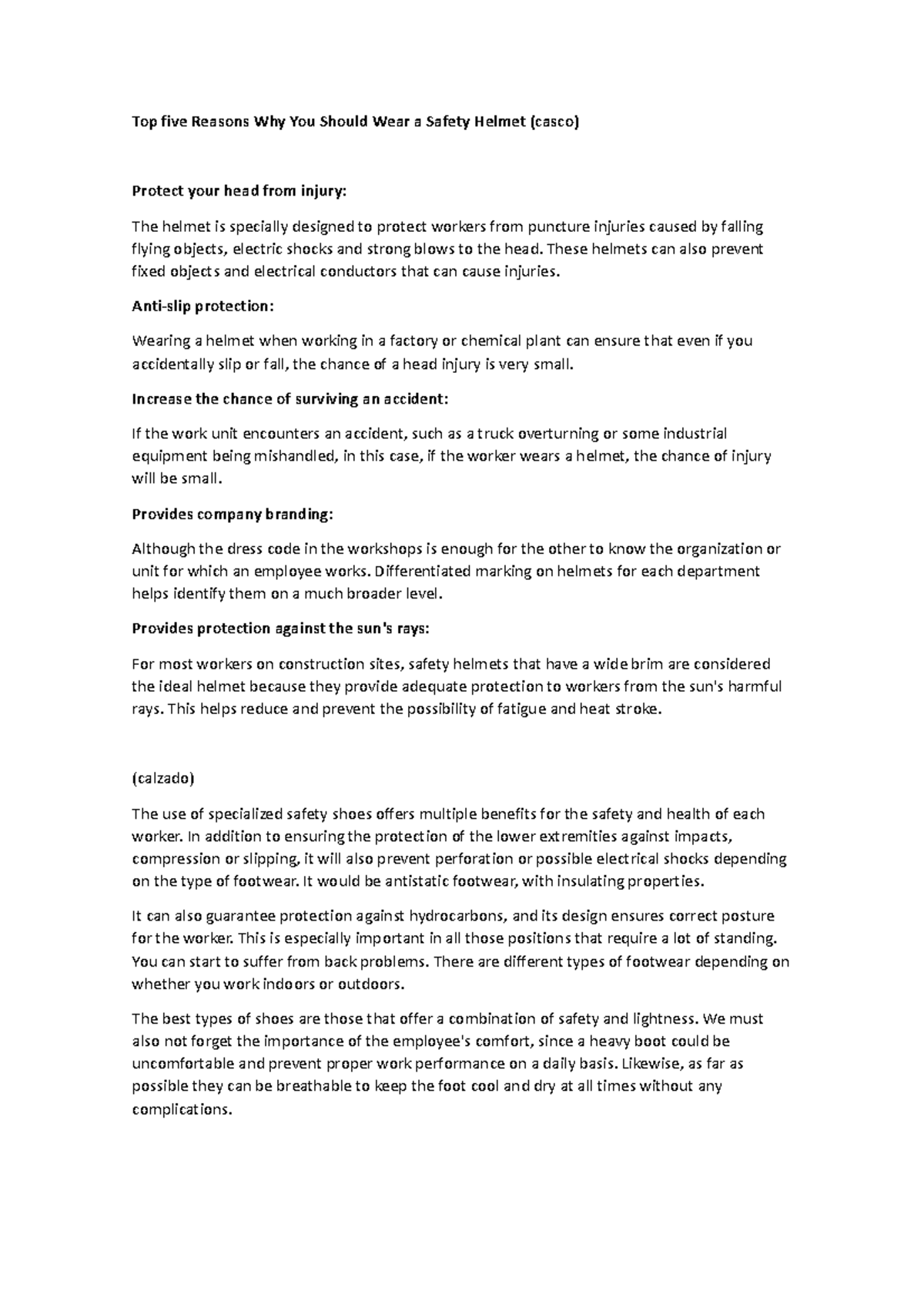 Top five Reasons Why You Should Wear a Safety Helmet - These helmets ...