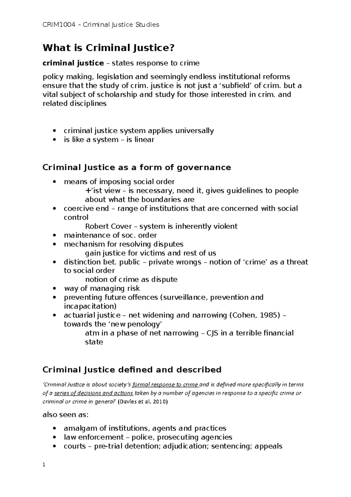 What is criminal justice - What is Criminal Justice? criminal justice ...