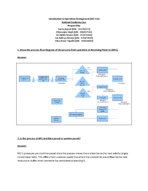 Assignment- 1 om - assignemnt - Introduction to Operations Management (IDS 532) Assignment 1 ...