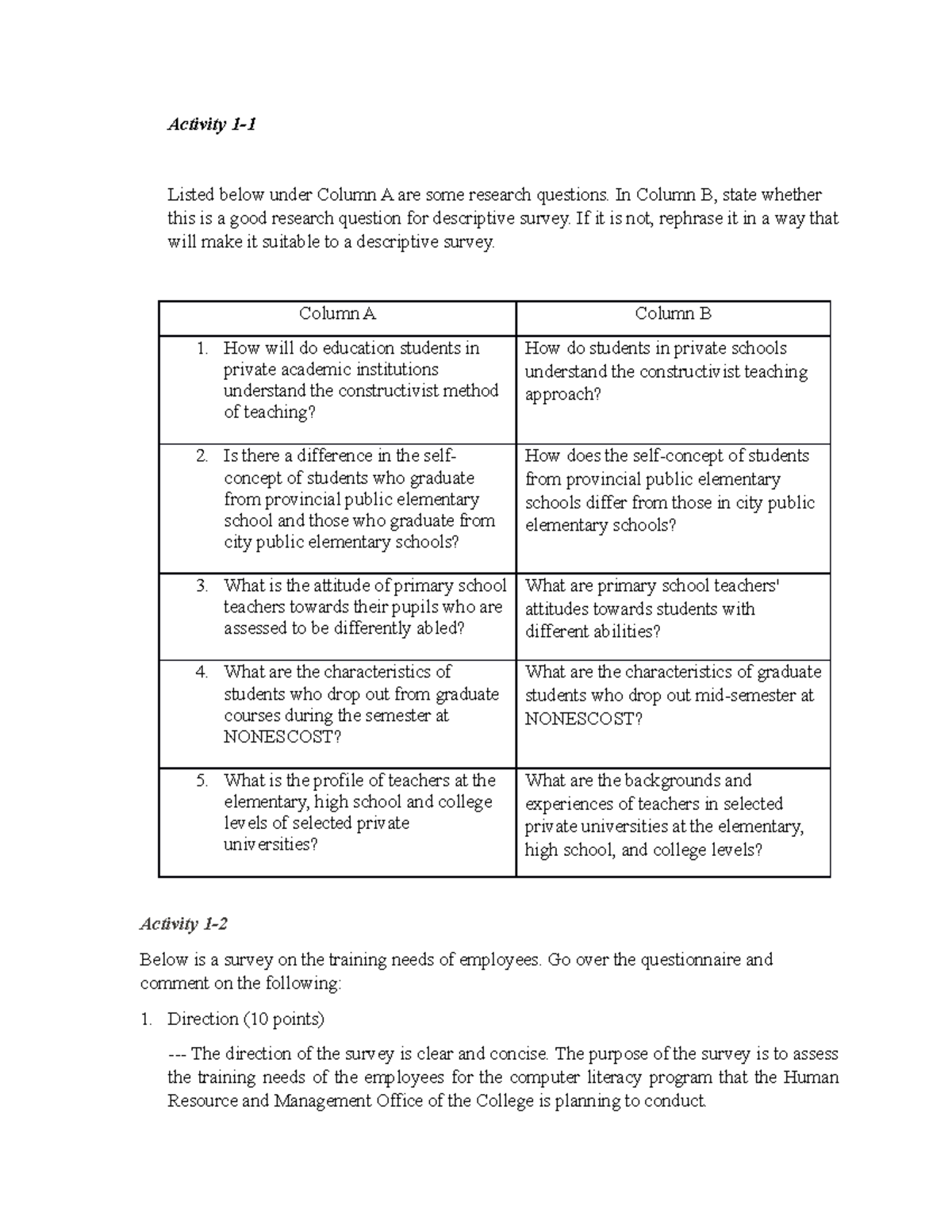 EDMM 118 Module 2 lesson 1 output - Activity 1- Listed below under ...