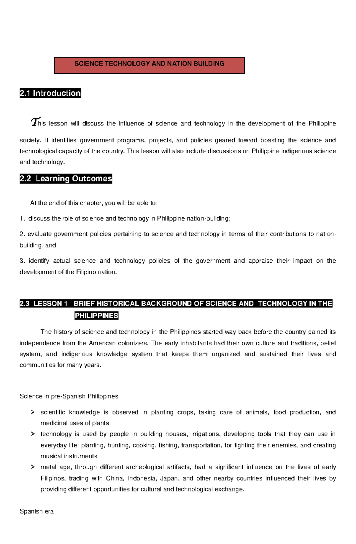 Group-2 - Padayon - 2 Introduction This lesson will discuss the ...