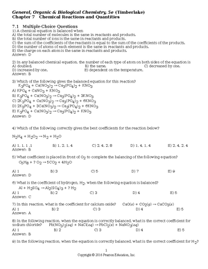 Ch. 6 Study Guide - General, Organic & Biological Chemistry, 5e ...