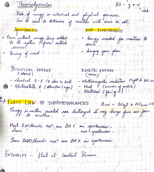 Second Law of Thermodynamics Notes - The Second Law of Thermodynamics ...