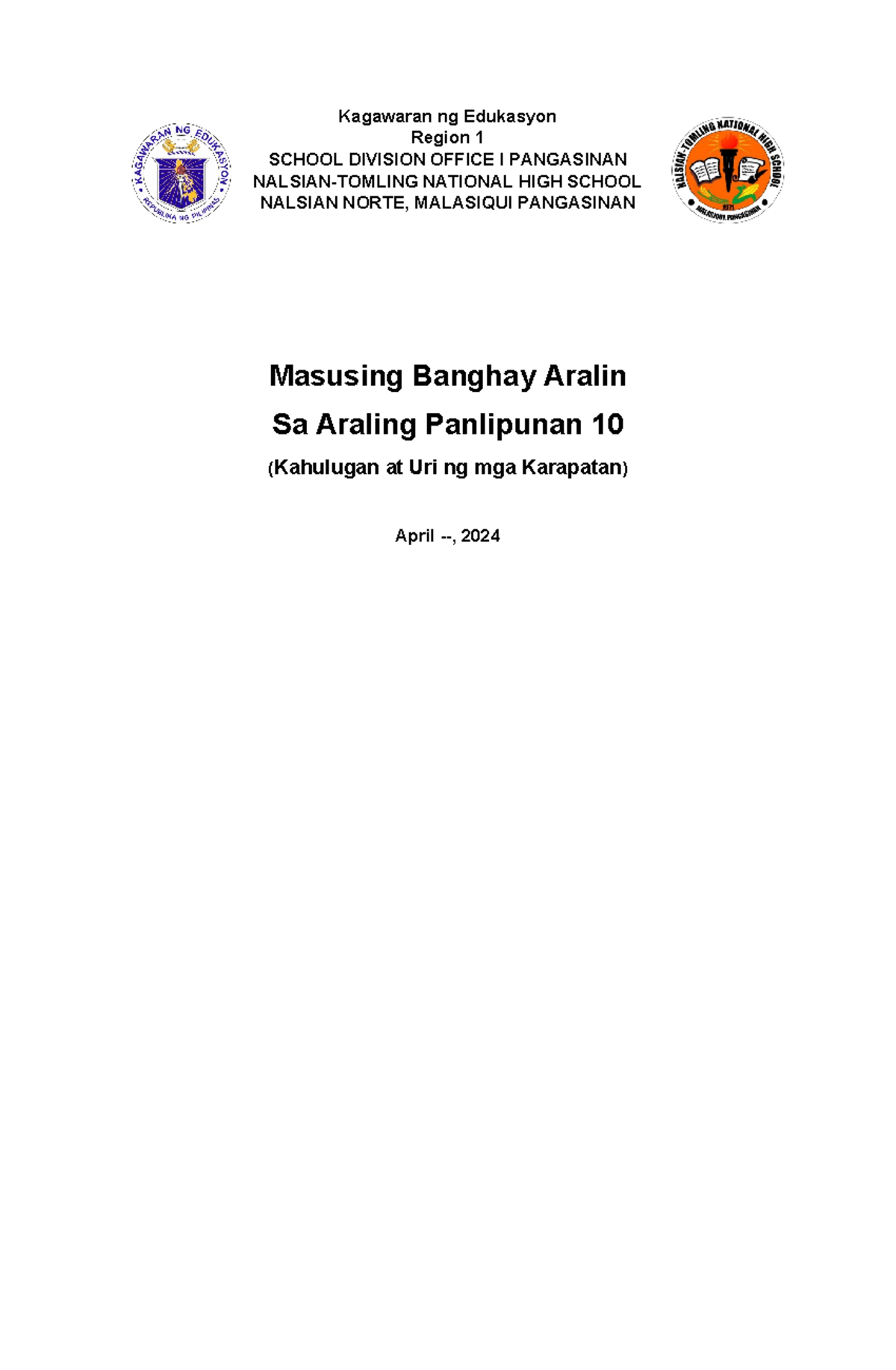 Kahulugan at mga Uri ng mga Karapatan - Kagawaran ng Edukasyon Region 1 ...