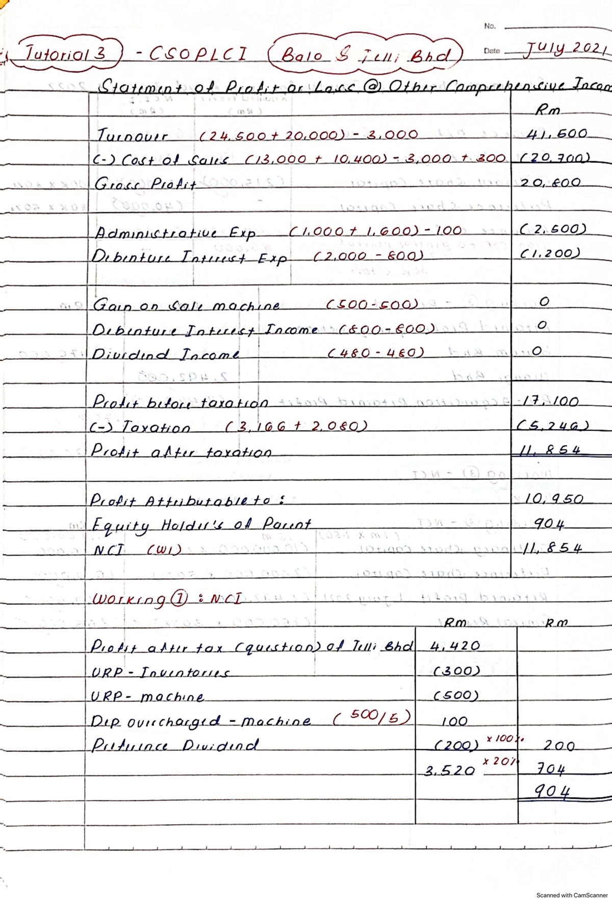 Tutorial 3 Csoplci - uitm - financial accounting - Studocu