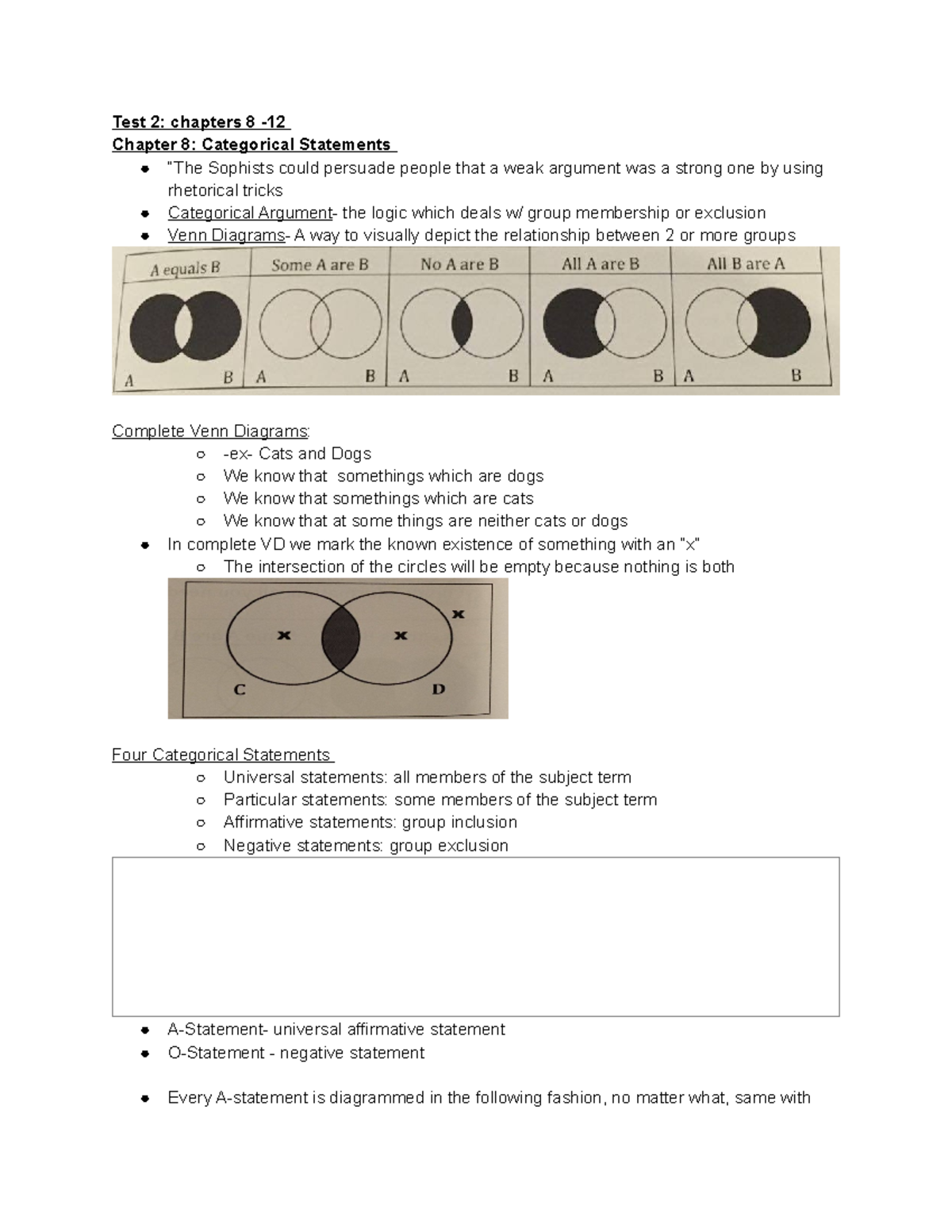 Test 2 Study Buddy - Exam summary - Test 2: chapters 8 - Chapter 8 ...