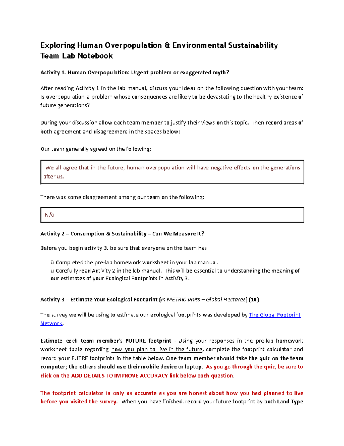 Exploring Human Overpopulation & Environmental Sustainability ...