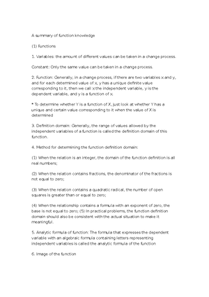 Functions and their representations - 2 The concept of functions ...