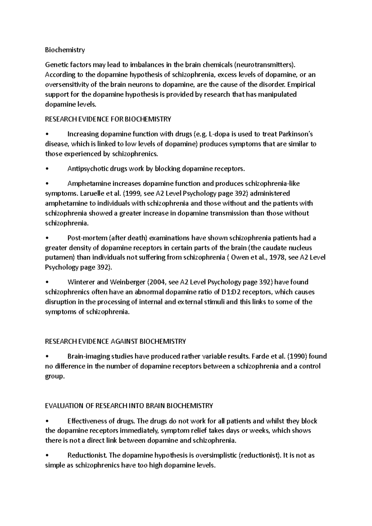 Biological explanations part 2 - Biochemistry Genetic factors may lead ...