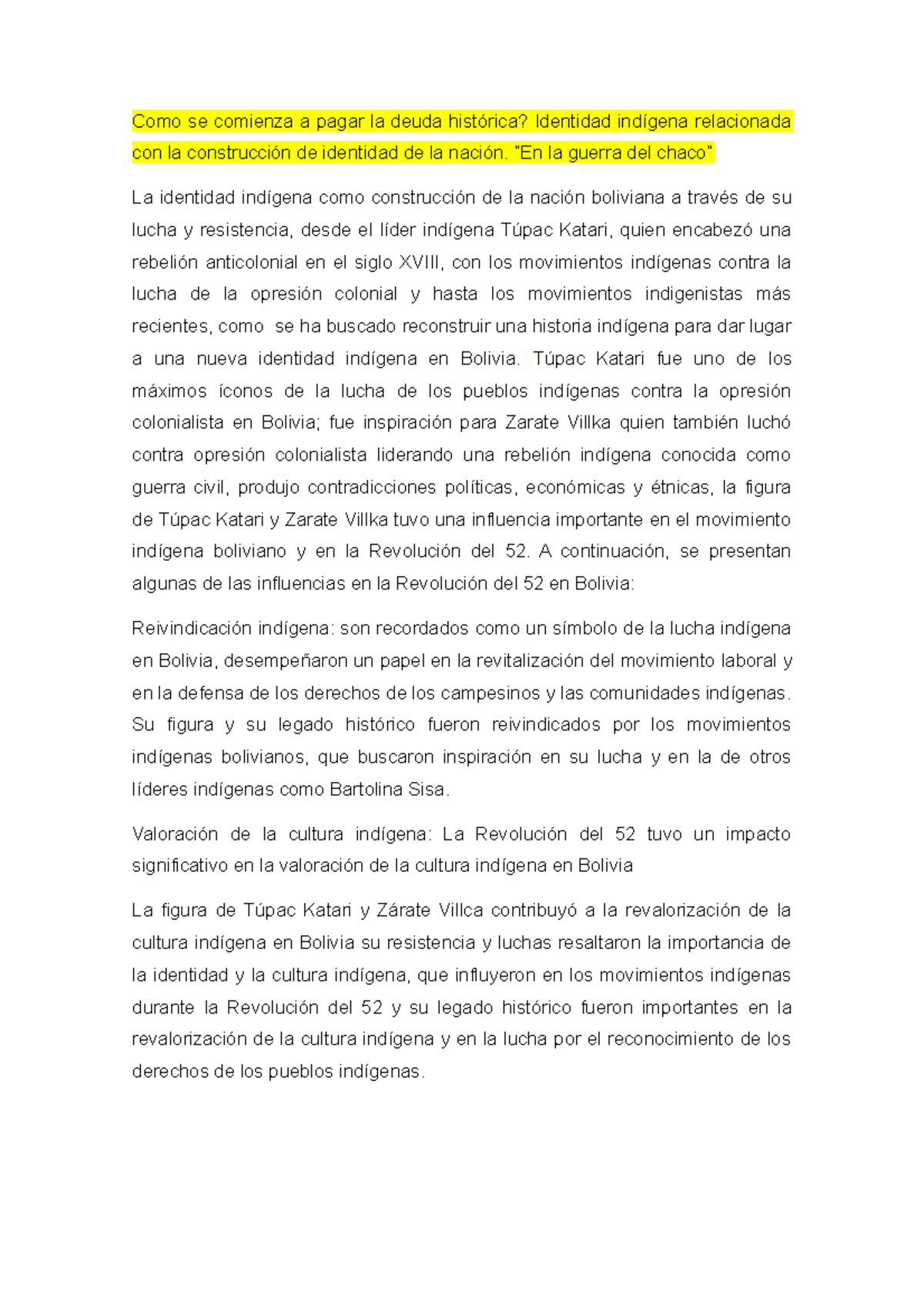 Historia sociop. - Como se comienza a pagar la deuda histórica ...