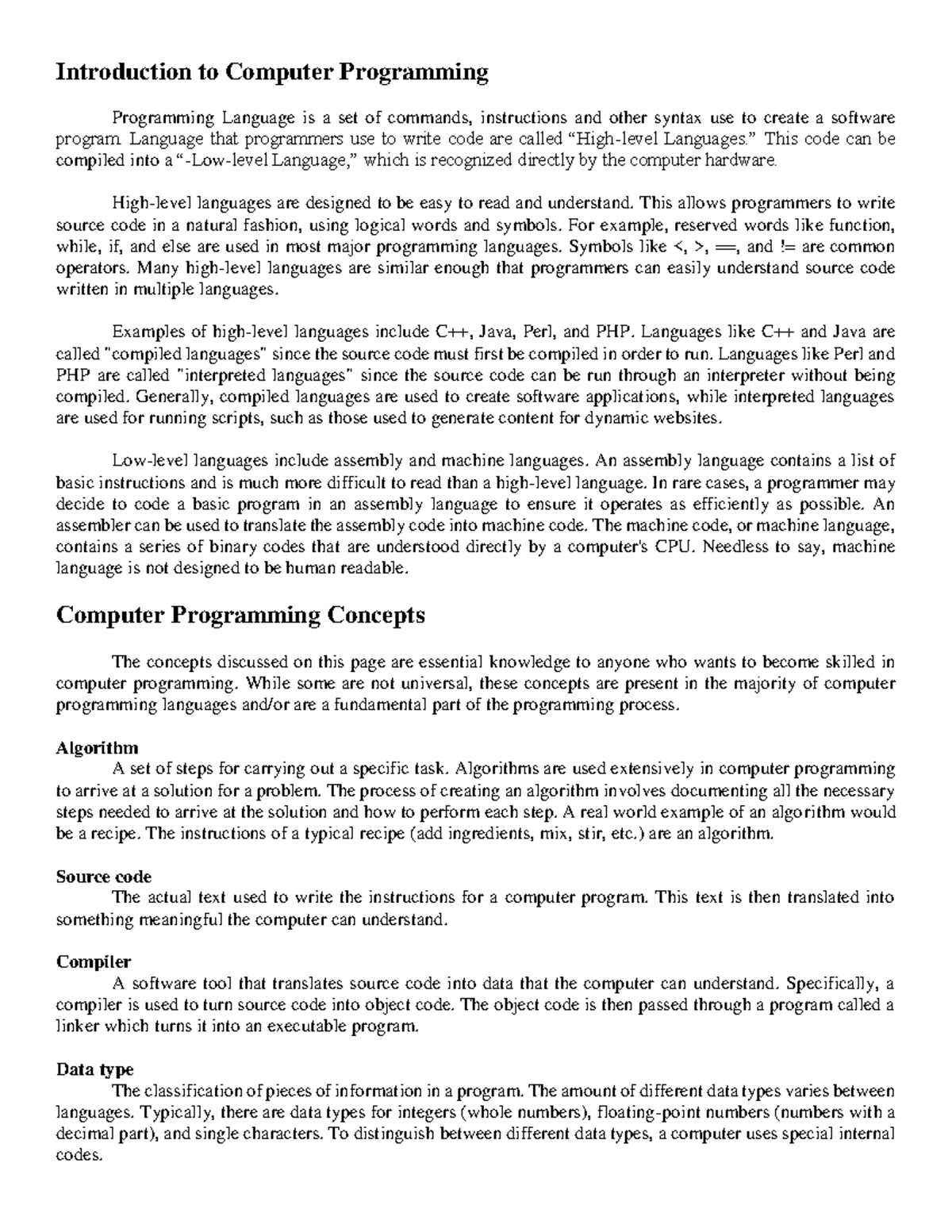 C-Lecture - UHM - Introduction to Computer Programming Programming ...