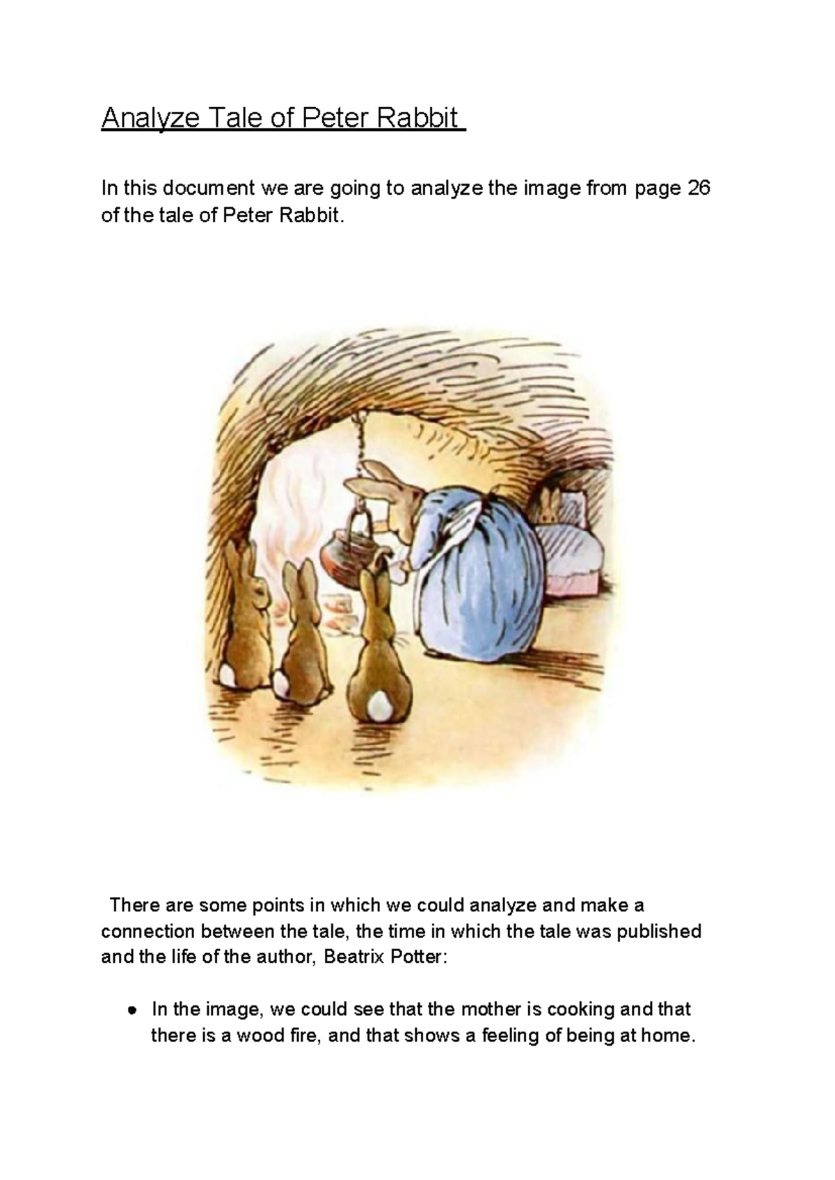 3,5- Analyze Peter Rabbit - Analyze Tale of Peter Rabbit In this ...