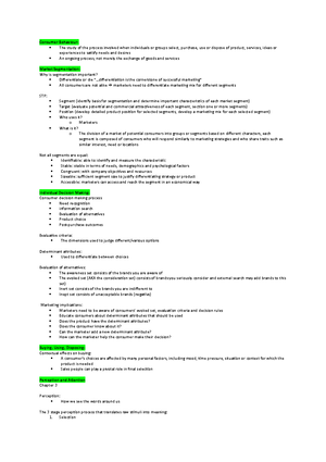 Tutorial Exercise Sheet #6 – Learning and Attitude Formation - Tutorial Exercise Sheet # 6 ...