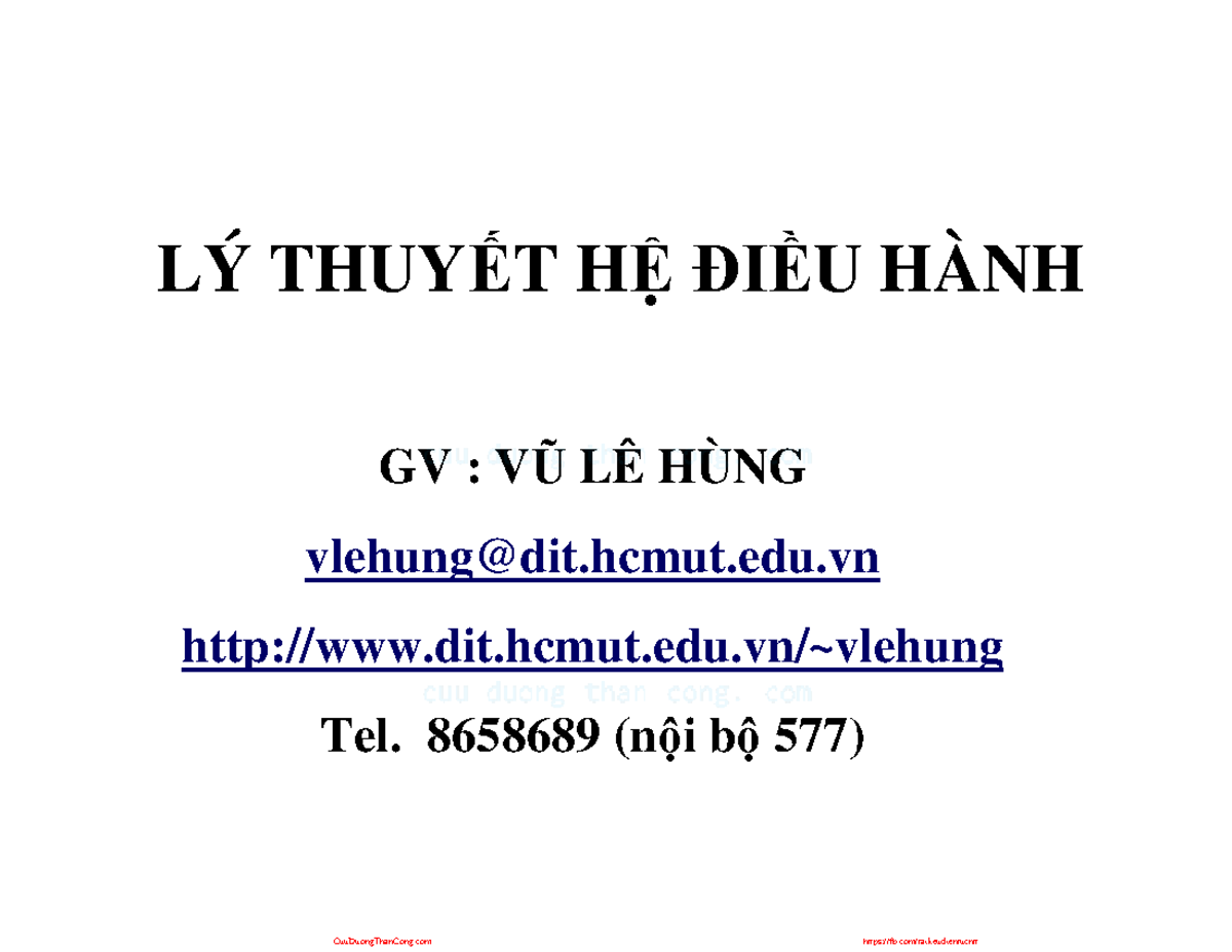 He-dieu-hanh vu-le-hung ly-thuyet-he-dieu-hanh - [cuuduongthancong - LÝ ...