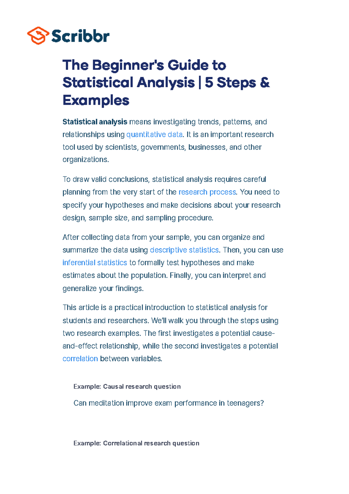 The Beginner's Guide to Statistical Analysis 5 Steps & Examples - The ...