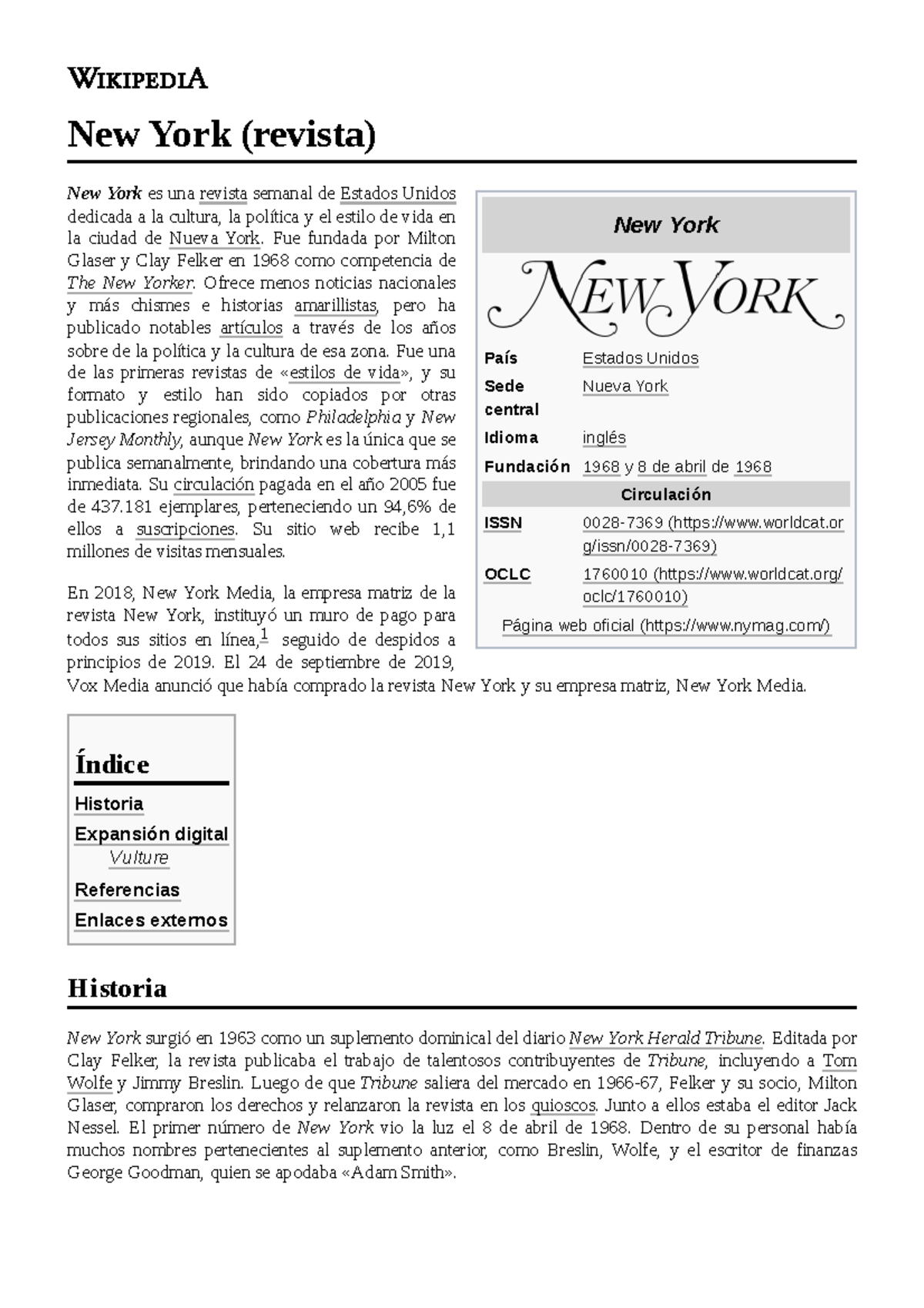 New York (revista) - saaaaaaaaaaa - New York País Estados Unidos Sede ...
