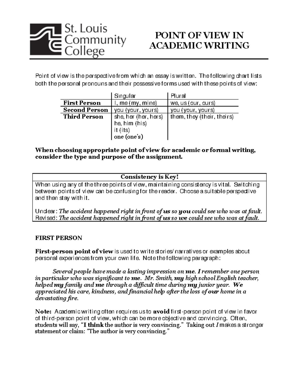 Point of view in academic writing - Point of view is the perspective ...