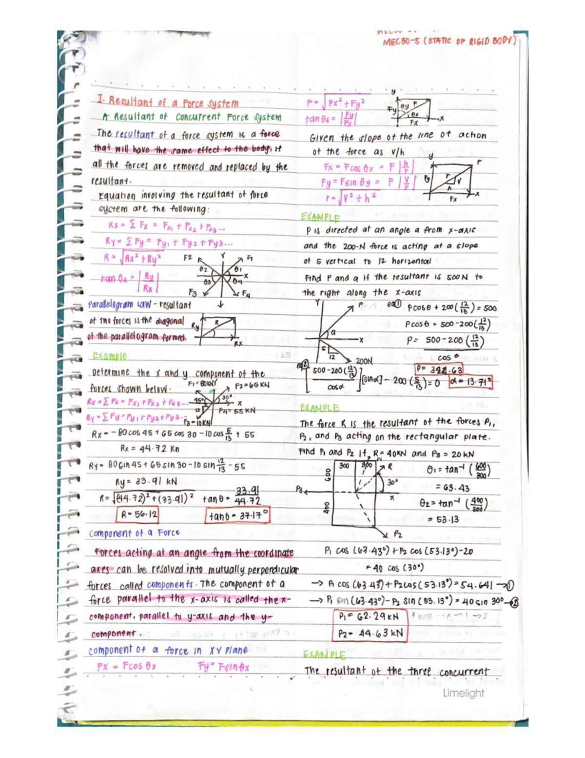 Notes - Statics of Rigid Bodies - Studocu