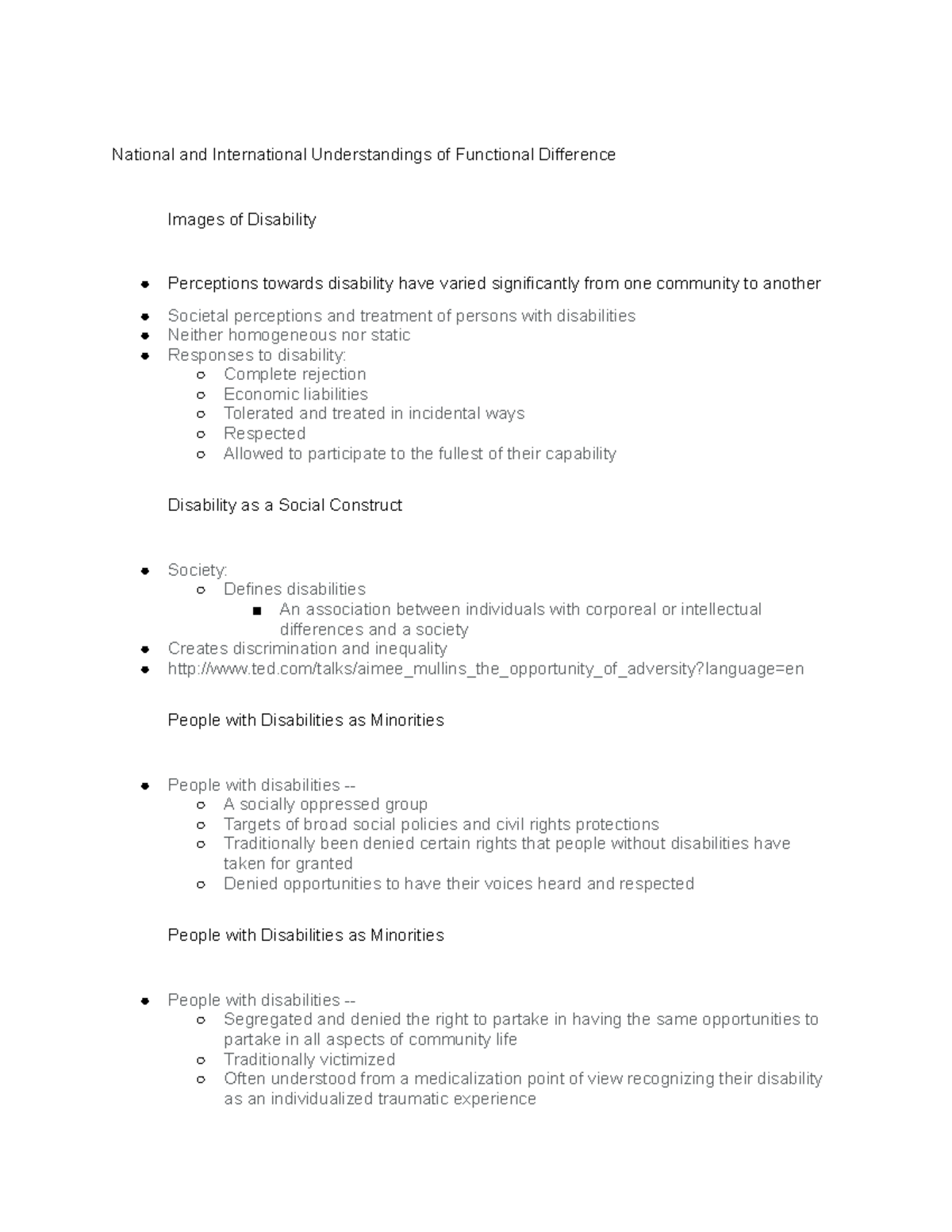 National And International Understandings Of Functional Difference 