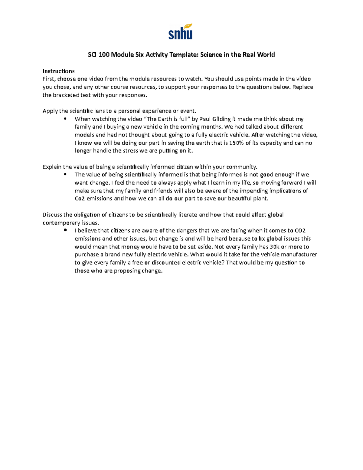 SCI 100 Module Six Activity Template Finished - SCI 100 Module Six ...