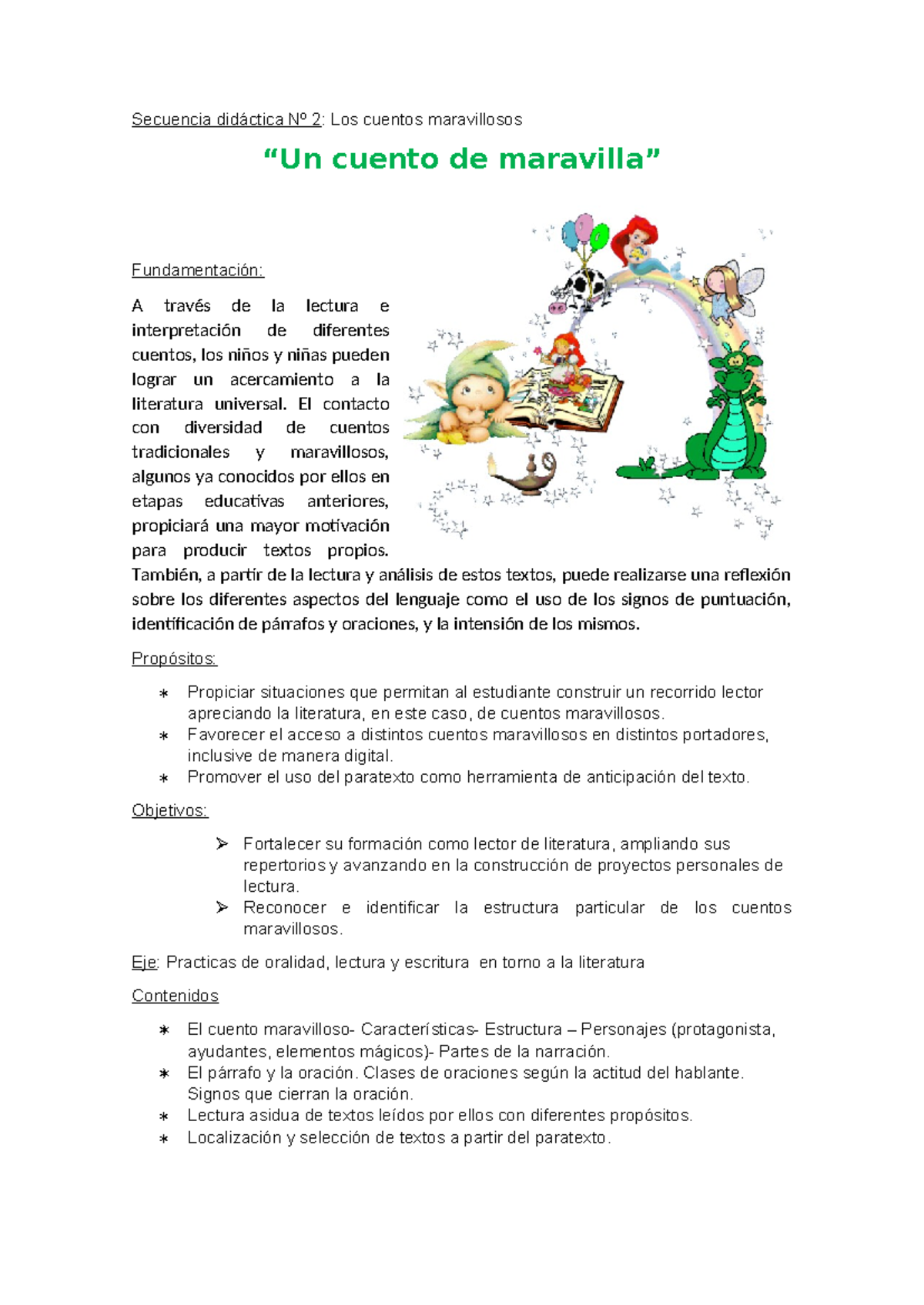 Secuencia didáctica Nº 2 lengua 5 - Secuencia didáctica Nº 2: Los ...