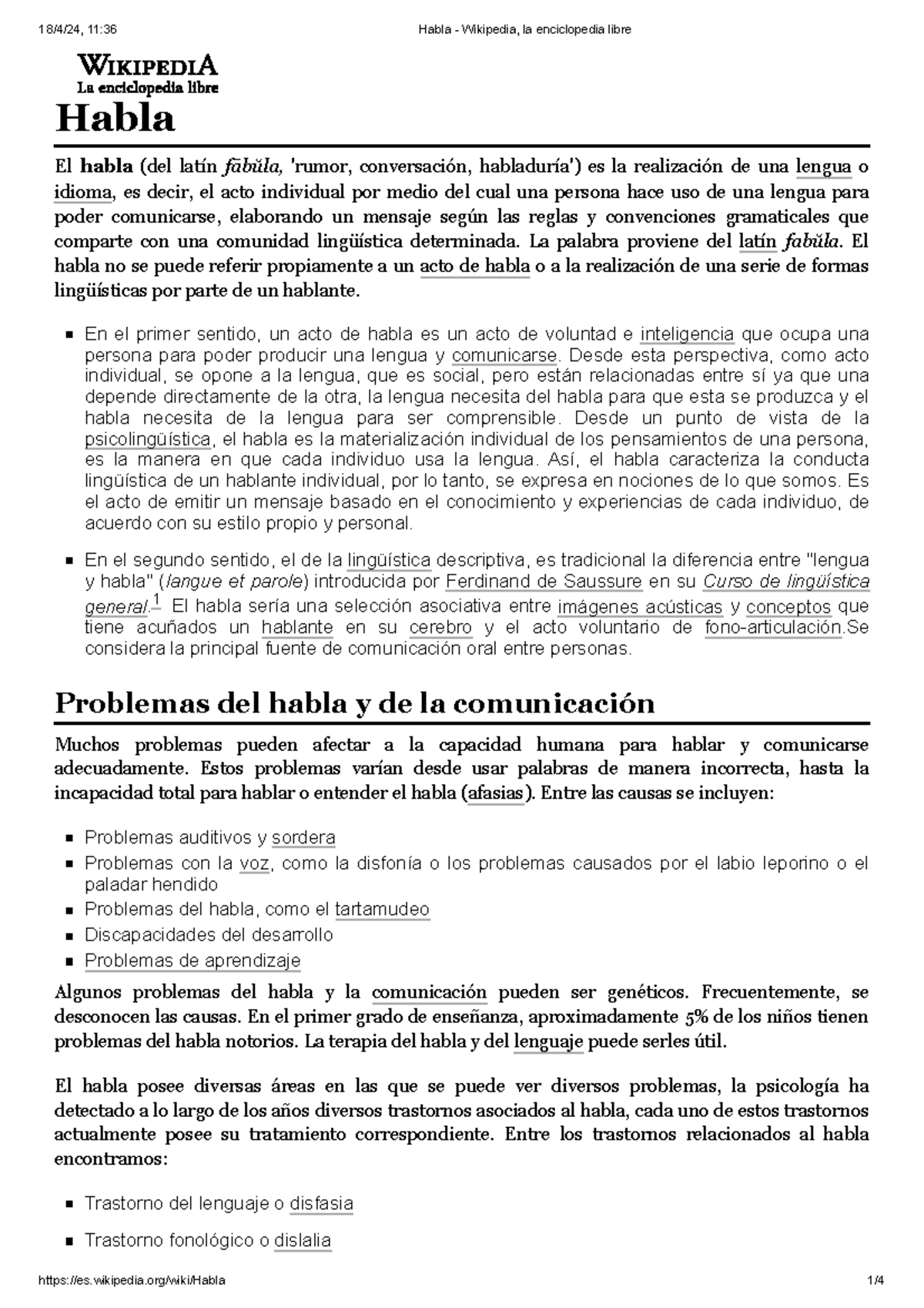 Habla - Wikipedia, la enciclopedia libre - wikipedia/wiki/Habla 1 ...