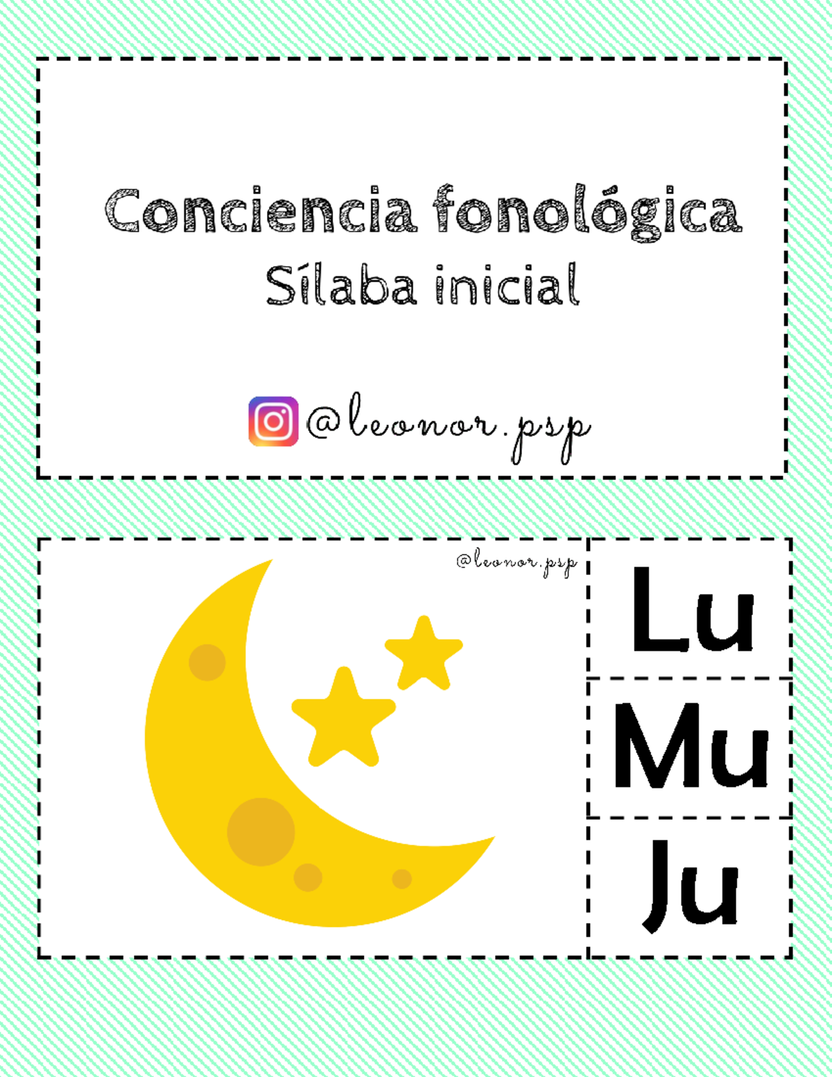 Conciencia fonologica silaba inicial - Fonética y Fonología - Lu Mu Ju ...