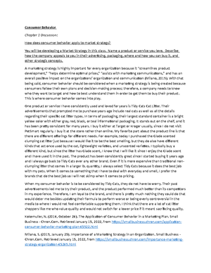 Consumer Blog Post Example - Example. You should input once each week ...