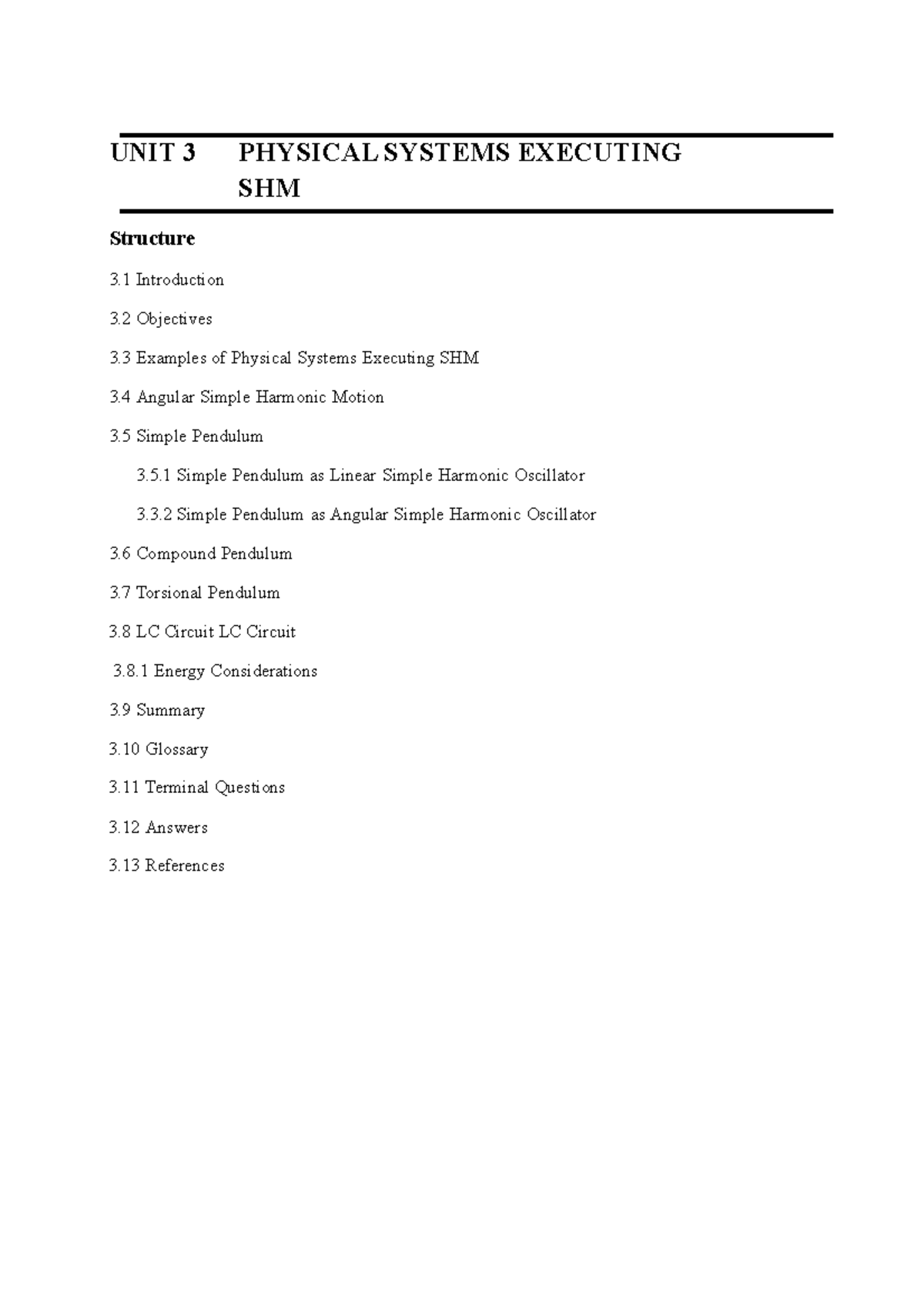 Physical Systems Executing SHM - 5 Simple Pendulum as Linear Simple ...