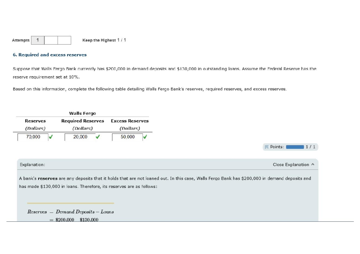6. Required and excess reserves - Studocu