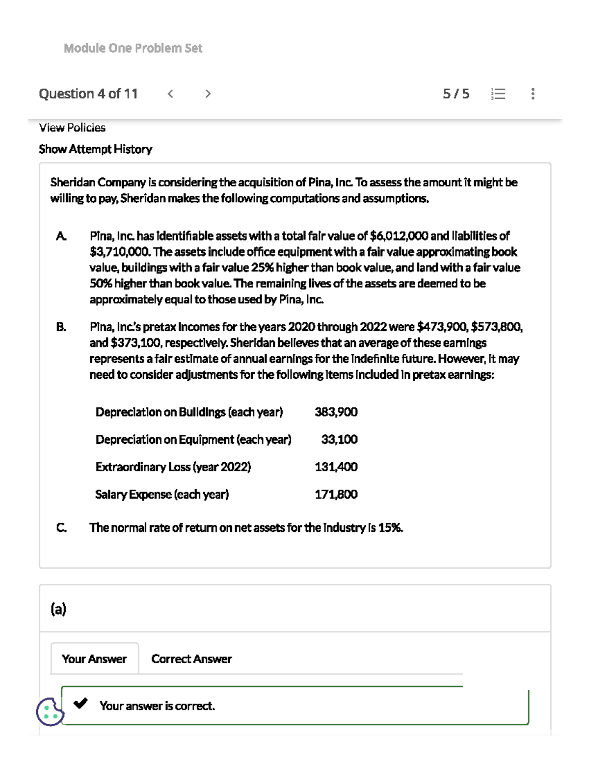 Acc 405 problem 2 - Prepare a consolidated balance sheet for P and S ...