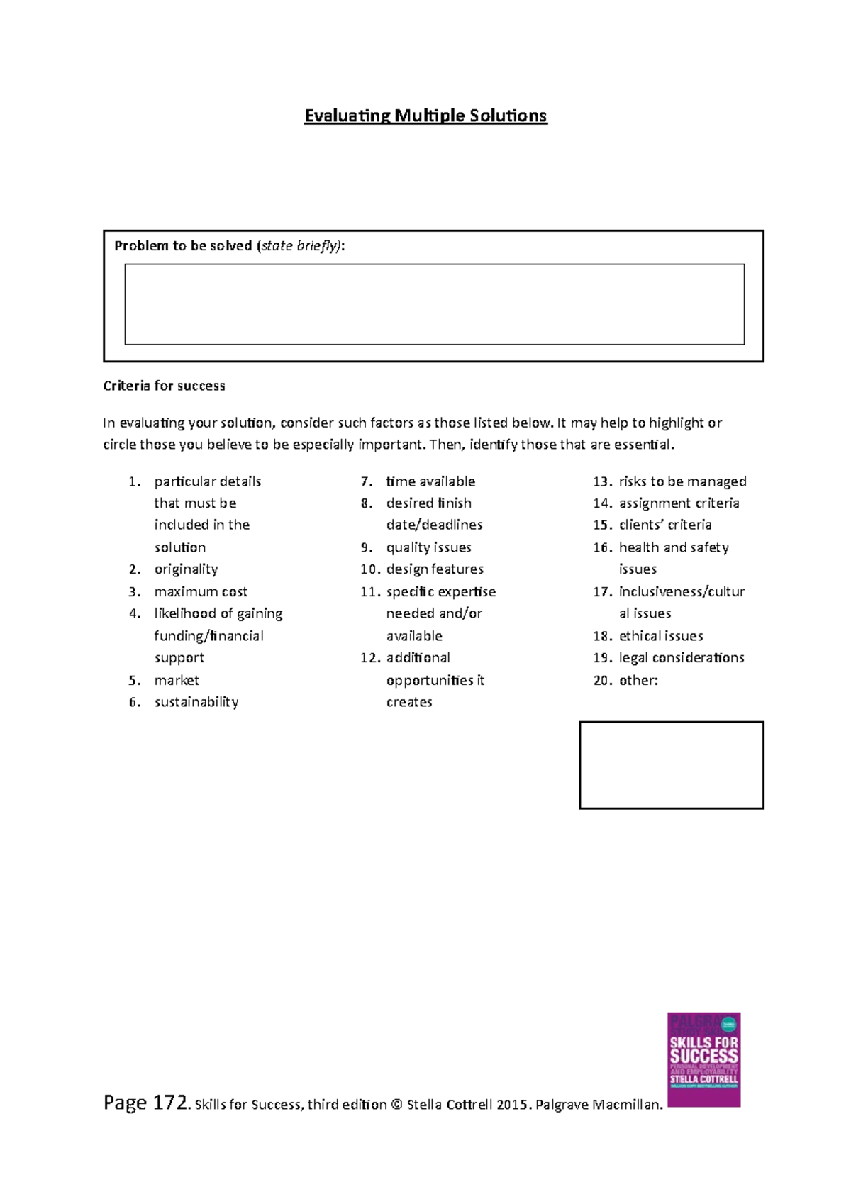 03 Evaluating Multiple Solutions - Evaluating Multiple Solutions ...